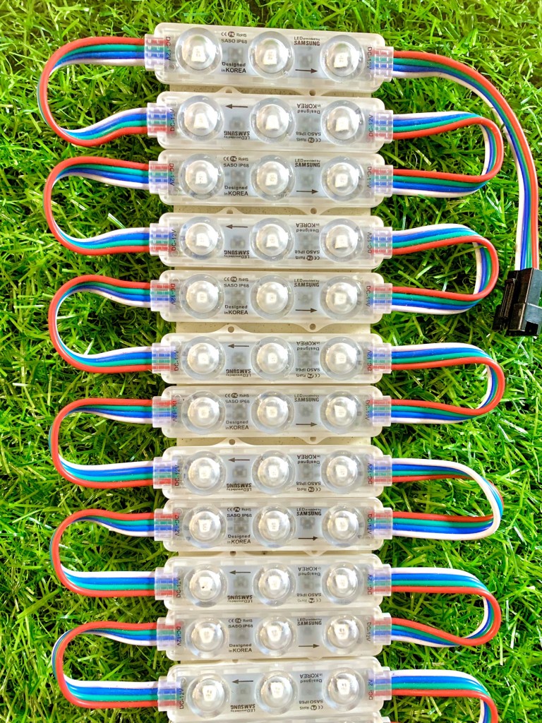 Led cụm 3 bóng FULL tự chạy. IC 8206. Chip led 5050. Điện áp 12V.