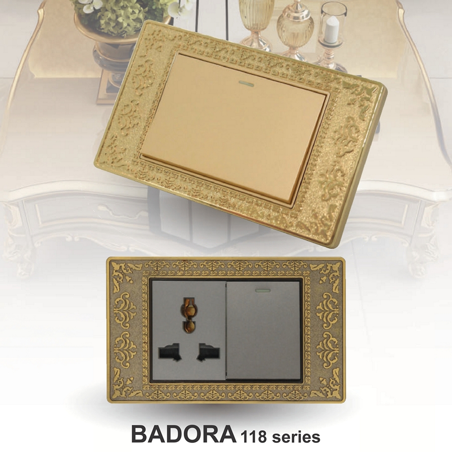 Công tắc, Ổ cắm PEHA Badora (118) Series. BH 10 năm.